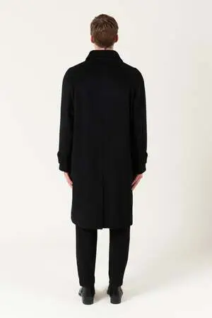 AUTORE Baby Camel Wool Windsor Coat - Nero