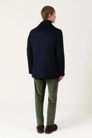 AUTORE Wool Dean Coat - Blue
