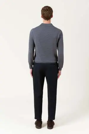 AUTORE Brando Cotton Gabardine Pants - Blu