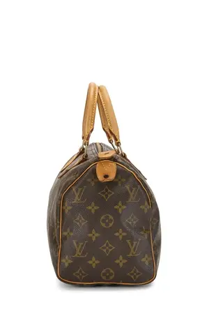 LOUIS VUITTON Speedy 25 Monogram Handheld Bag - Brown