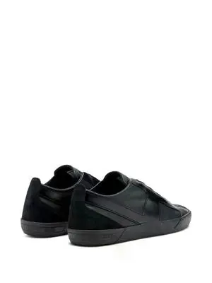 DIESEL® Slante Leather Sneakers - Black