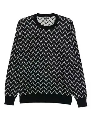 Giorgio Armani Zigzag-pattern Jumper