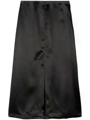 Loulou De Saison Satin Midi Skirt
