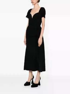 Elie Saab Macramé Midi Dress