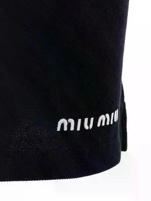 Miu Miu Logo-embroidered Shorts