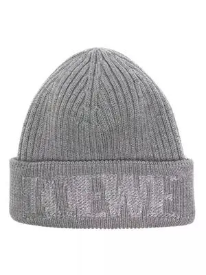 Loewe Logo-jacquard Beanie - Grey