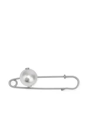 Alberta Ferretti Bead-detailing Pin - Silver