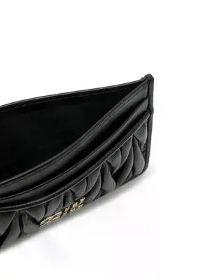 Miu Miu Macramé Textured Card Holder