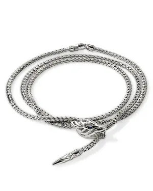 John Hardy Sterling Naga Wrap Bracelet - Silver