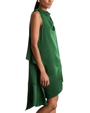 REISS Eloise Drape Neck Occasion Dress