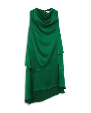 REISS Eloise Drape Neck Occasion Dress
