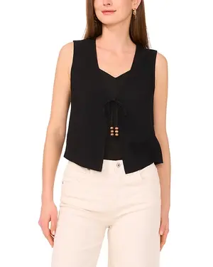 Vince Camuto Tie-front Sleeveless Vest