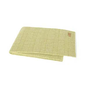 LANDS DOWNUNDER Sutton Plaid Throw - Lemongrass