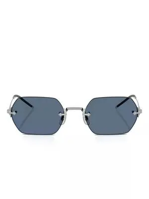 Oliver Spencer Hexagonal Sunglasses - Silver