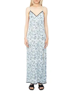 Zadig&Voltaire Ramelil Soft Flower Dress Cloud