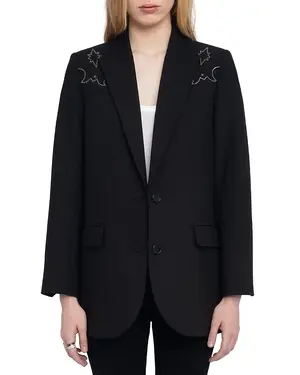 Zadig&voltaire Notched Lapel Outerwear For Women