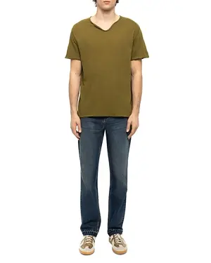 Zadig&Voltaire Monastir Split Collar Tee - Mousse