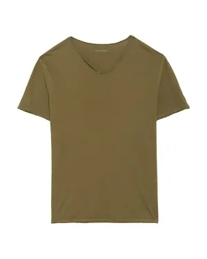 Zadig&Voltaire Monastir Split Collar Tee - Mousse