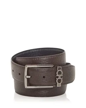 FERRAGAMO Gancini Reversible Leather Belt - Testa
