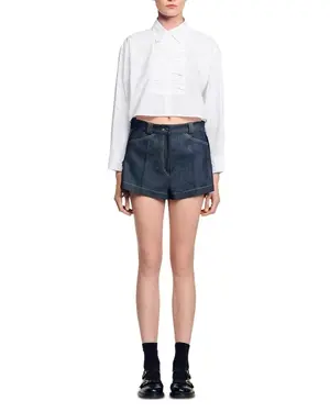 Sandro Denim Shorts - Deep Blue