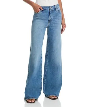FRAME Le Slim Palazzo Jeans - Gossamer