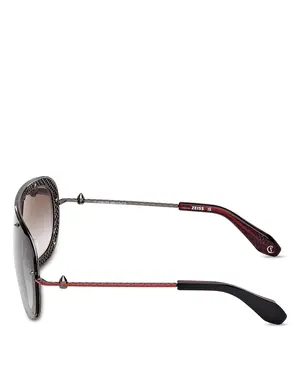 CHRISTIAN LOUBOUTIN Shield Sunglasses, 130mm