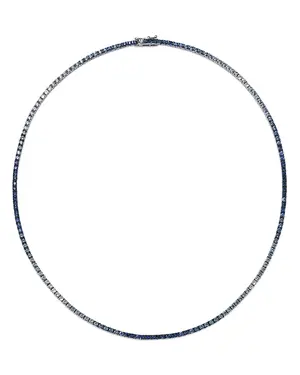 BLOOMINGDALE'S Sapphire Ombre Tennis Necklace
