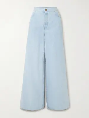 Max Mara Affari High-rise Wide-leg Jeans - Blue