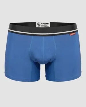 MOSMANN AUSTRALIA Ultra-soft Boxers - Blue/black