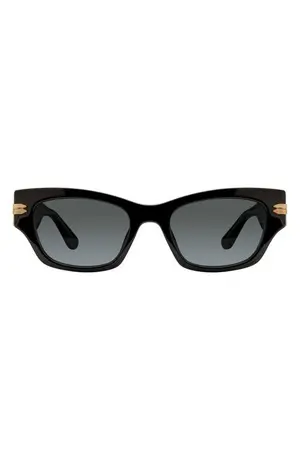 STUART WEITZMAN 52mm Rectangular Sunglasses - Black