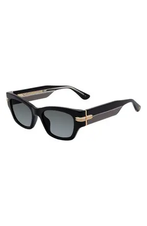 STUART WEITZMAN 52mm Rectangular Sunglasses - Black