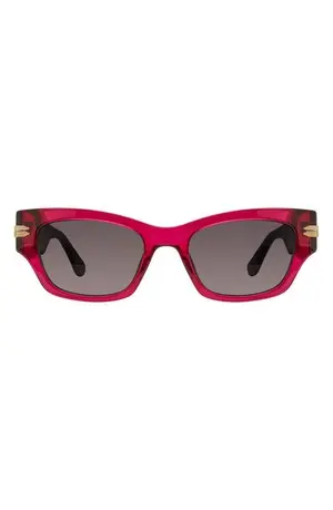 STUART WEITZMAN 52mm Rectangular Sunglasses - Burgundy