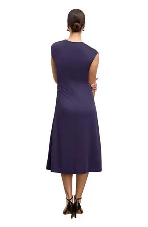 M.M.LAFLEUR Marina Ruched Midi Dress