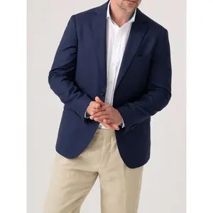 KOY CLOTHING Tailored Wool Blazer - Navy