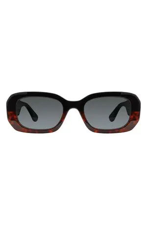 STUART WEITZMAN 51mm Rectangular Sunglasses - Black Havana