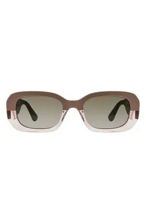 STUART WEITZMAN 51mm Rectangular Sunglasses - Nude