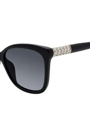 STUART WEITZMAN 56mm Butterfly Sunglasses - Black