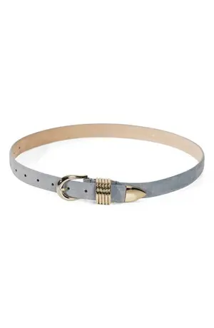DEHANCHE Suede Belt With Polished Hardware