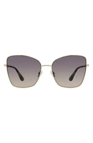 STUART WEITZMAN Butterfly Sunglasses - Gold Beige Havana
