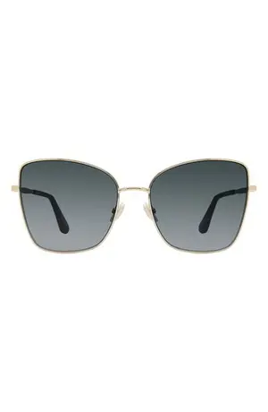 STUART WEITZMAN Butterfly Sunglasses Gold Black