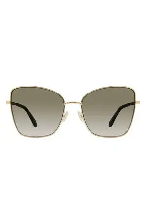 STUART WEITZMAN Butterfly Sunglasses - Gold Havana