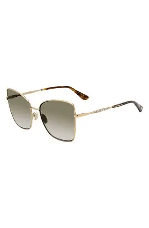STUART WEITZMAN Butterfly Sunglasses - Gold Havana