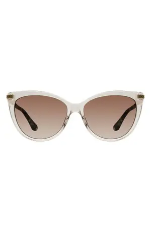 STUART WEITZMAN 57mm Butterfly Sunglasses - Beige