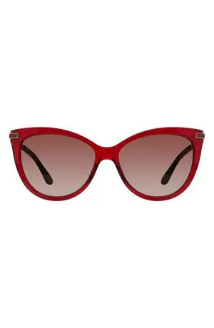 STUART WEITZMAN 57mm Butterfly Sunglasses - Burgundy
