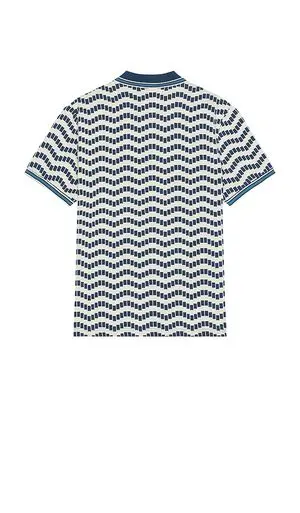 ORIGINAL PENGUIN Jacquard Textured Polo In Navy