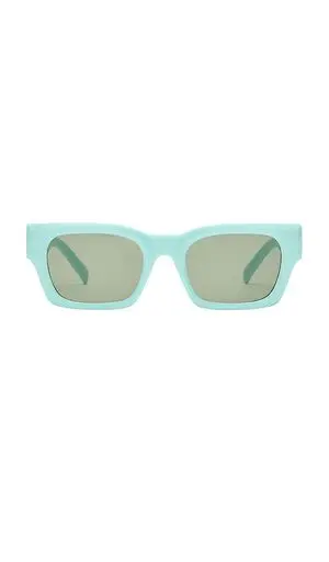 Le Specs Shmood Sunglasses - Ice Blue & Khaki Mono Polarized