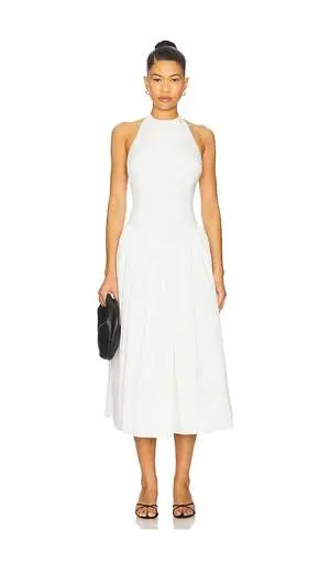 L'academie Akiri Midi Dress - White