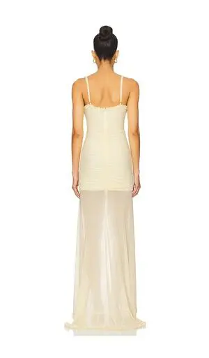RUNAWAY THE LABEL Kiata Maxi Dress - Lemon