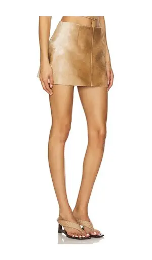 ZUT Cowhide Mini Skirt