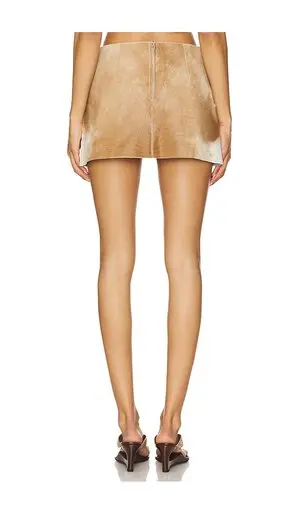 ZUT Cowhide Mini Skirt